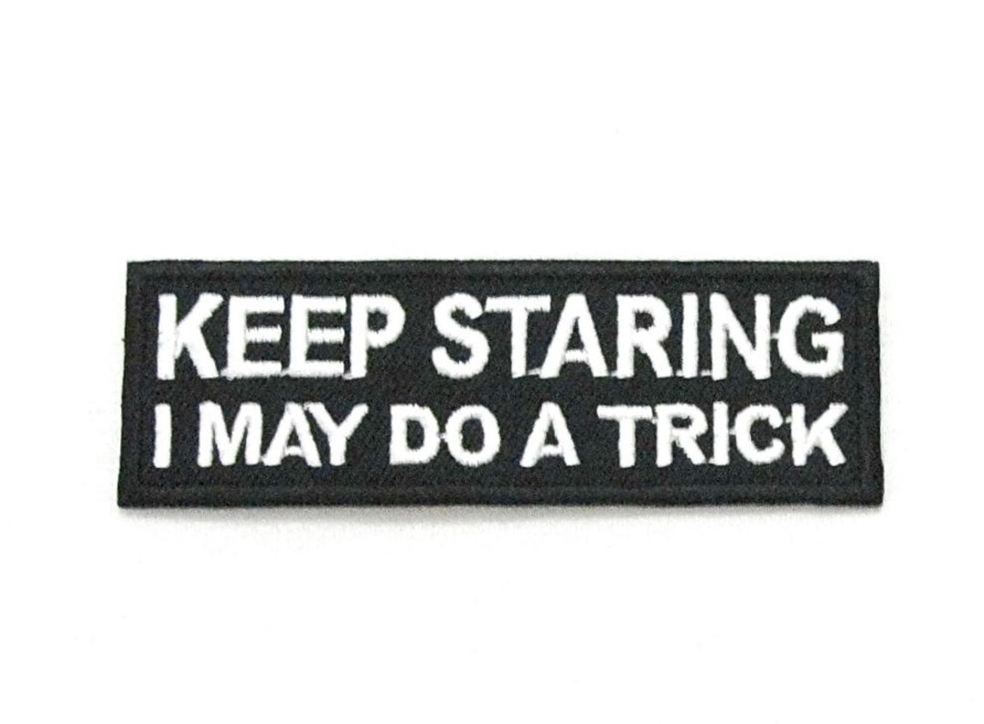 Keep Staring Patch - Etsy