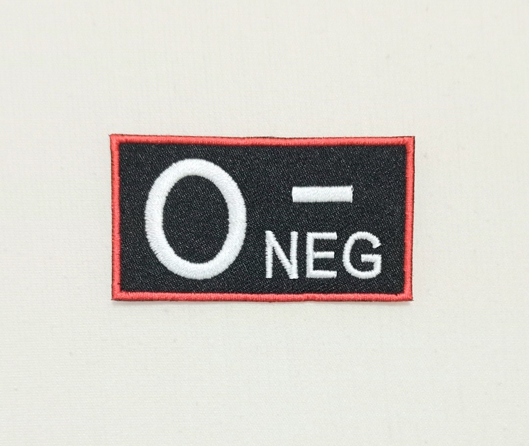 O Negative Patch - Etsy