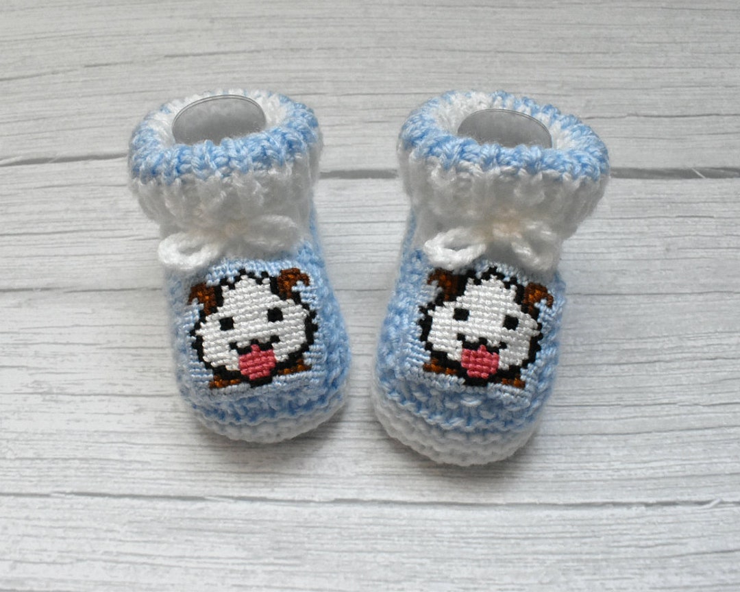 League of Legends Poro Inspired Knitted Baby Booties, Newborn Knitted ...