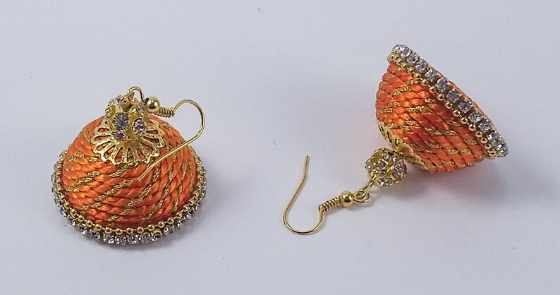 Handcrafted twisted fancy silk thread stone/ball chain | Etsy