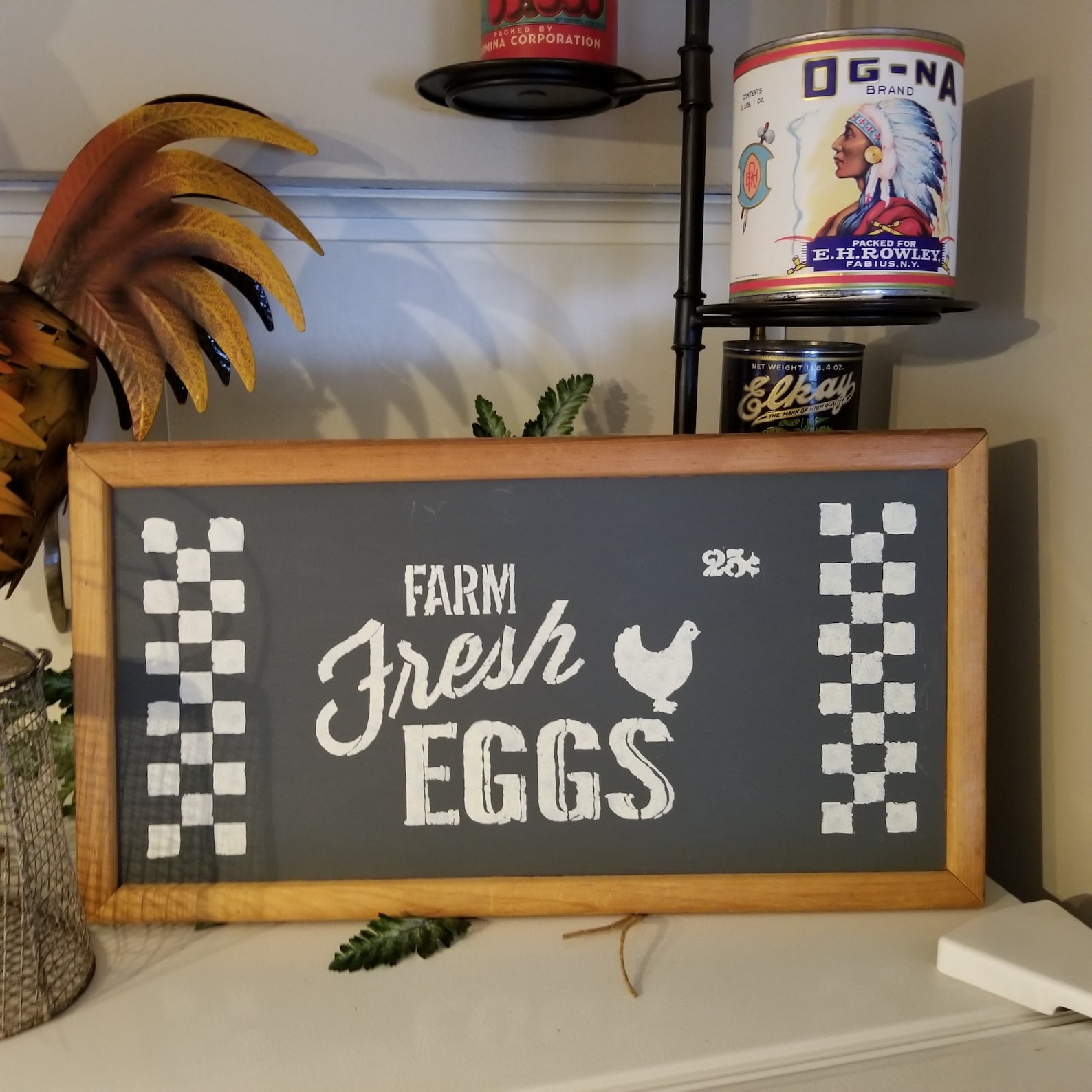 Farm Fresh Egg Country Signs, 17 Farmhouse Kitchen Decor, Farmhouse ...