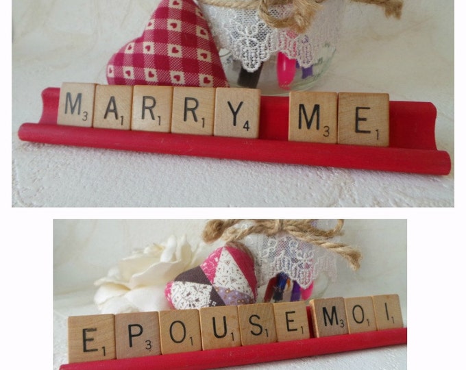 Marry Me Proposal Signs Scrabble Proposal Sign French - Etsy