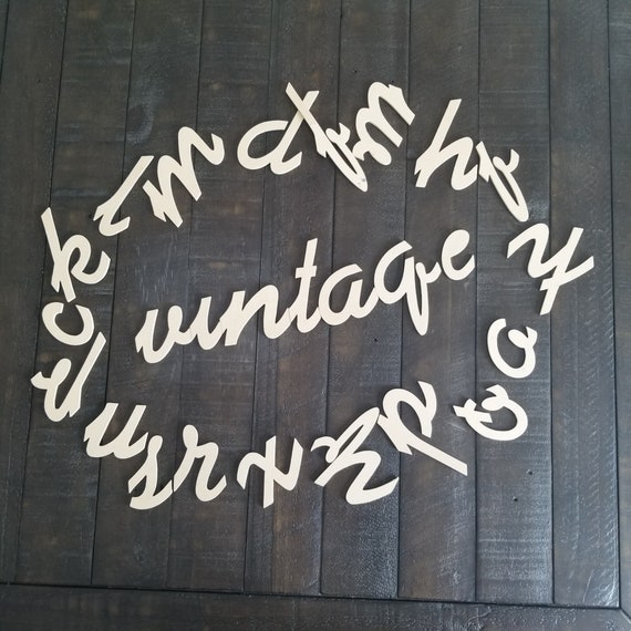 Cursive Letter Stencils Alphabet Sign Makers Letters | Etsy
