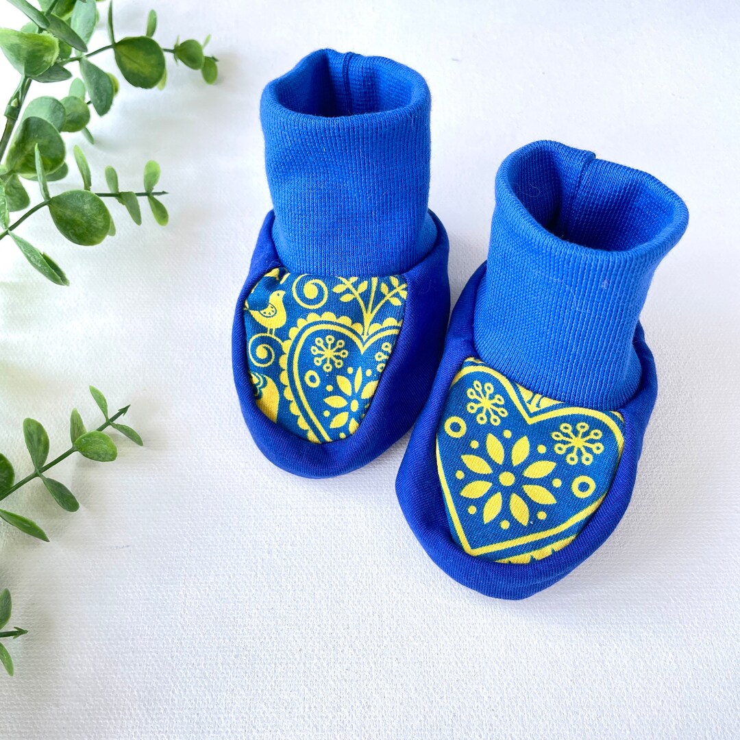 Unisex Baby Booties, No Scratch Baby Mittens, Dala Horse Infant Mitts ...