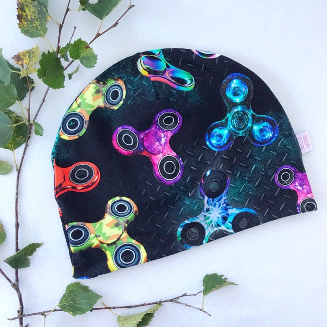 Fidget Spinner Hat, Fidget Spinner Beanie, Unisex Fidget Spinner, Hat ...