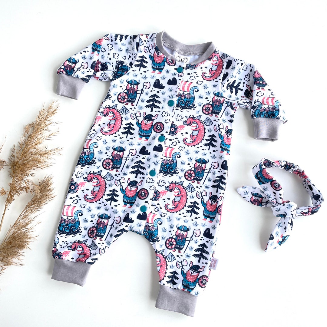 Baby Viking Clothes RTS NEWBORN, Valkyrie Baby Romper, Viking Baby ...
