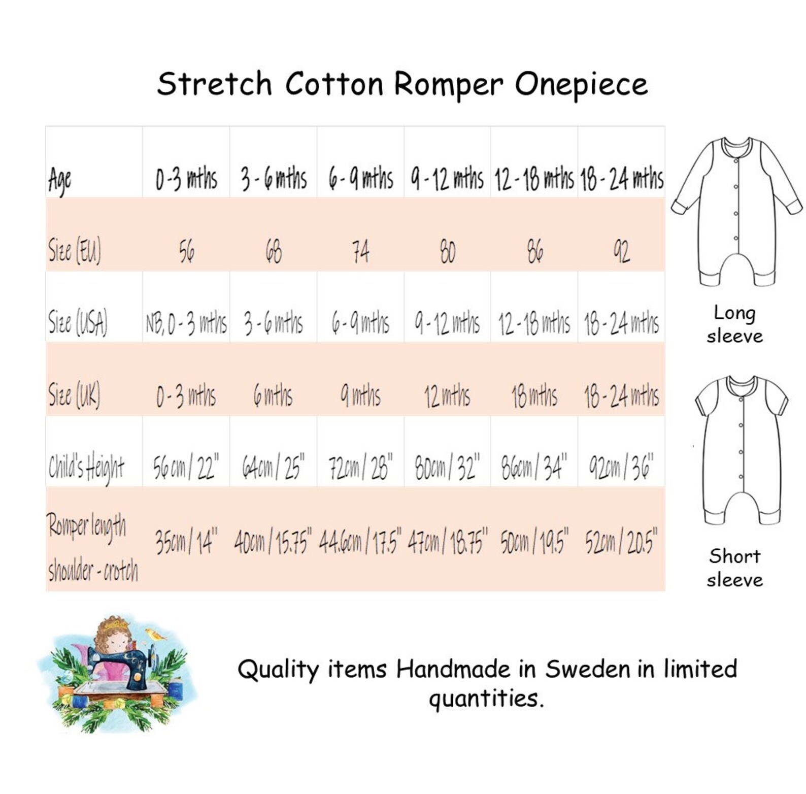 Viking Baby Romper, Nordic Valkyrie Organic Cotton Sleepsuit, Handmade ...