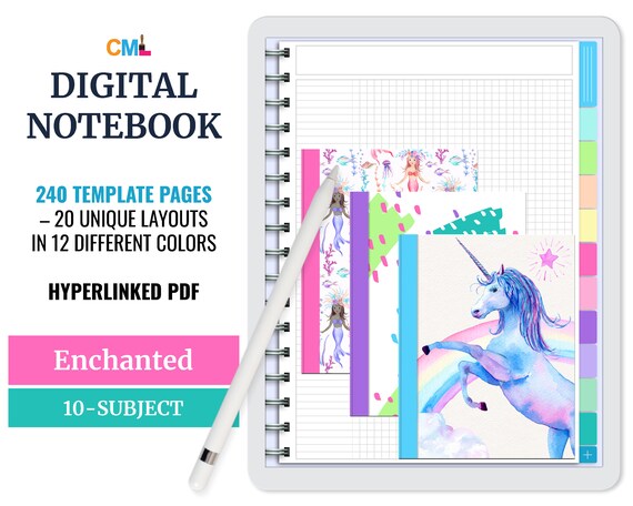 Paper Student Digital Notebook Digital Notebook Goodnotes Digital ...