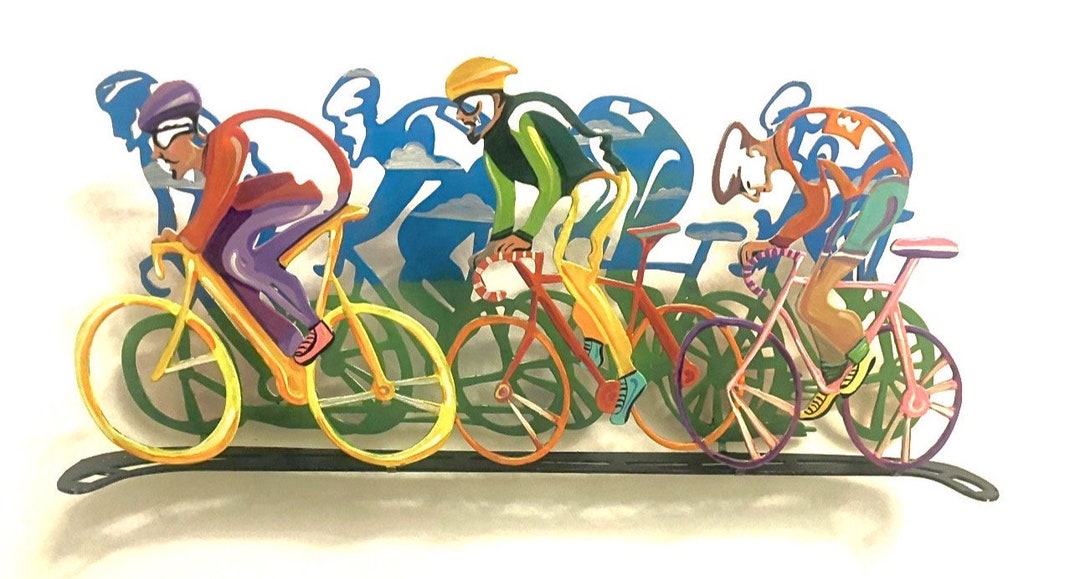 Bicycles the Race, Table Sculpture, Bicycle Sculpture, Bicycle Art ...