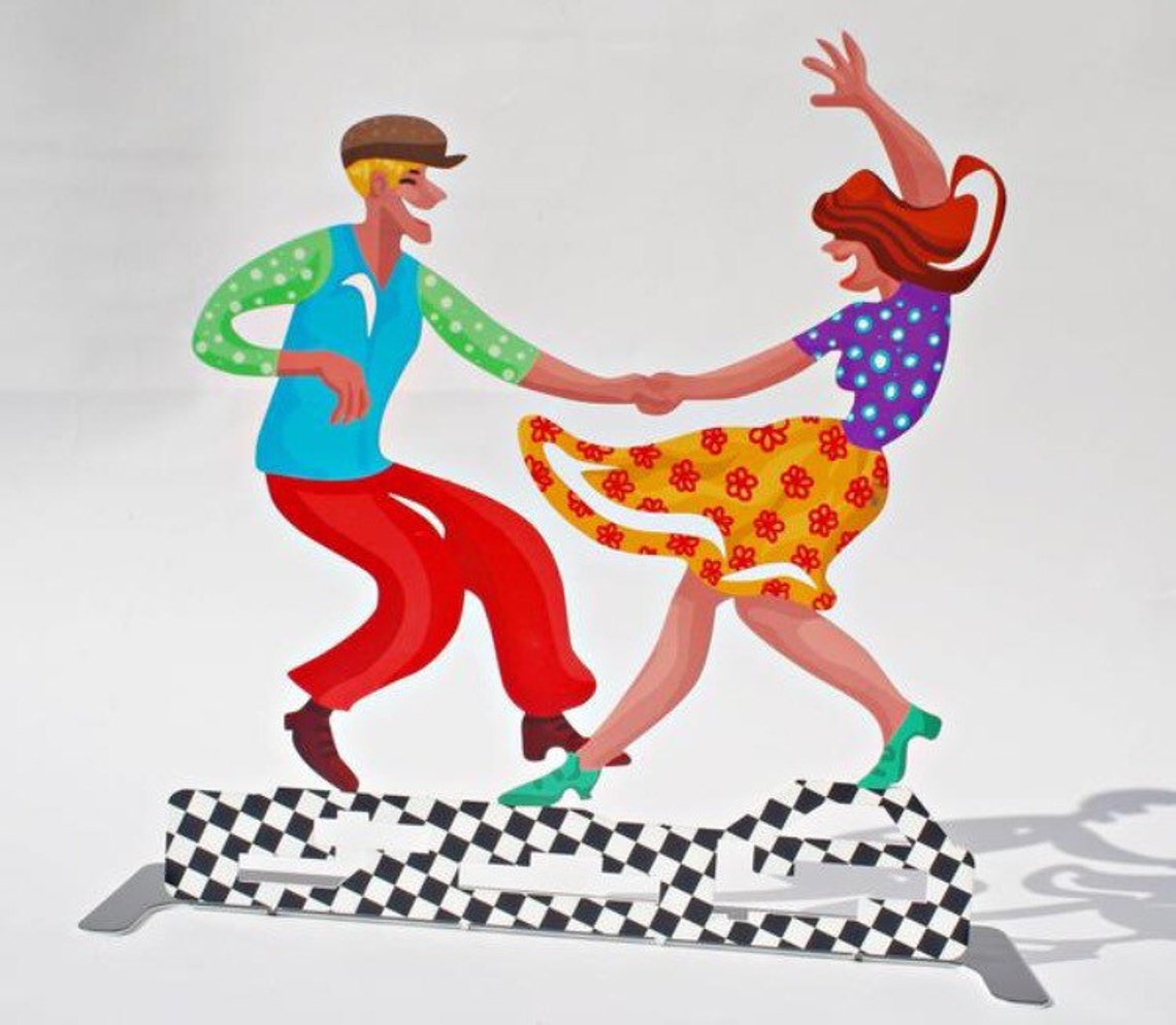 Let's Dance Dancers Metal Sculpture, Dancers Metal Sculpture, Dancing ...