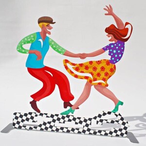 Let's Dance Dancers Metal Sculpture, Dancers Metal Sculpture, Dancing ...