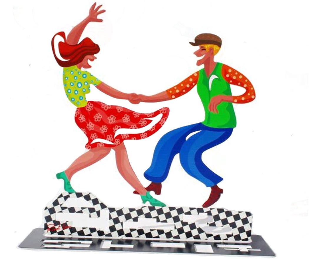 Let's Dance Dancers Metal Sculpture, Dancers Metal Sculpture, Dancing ...