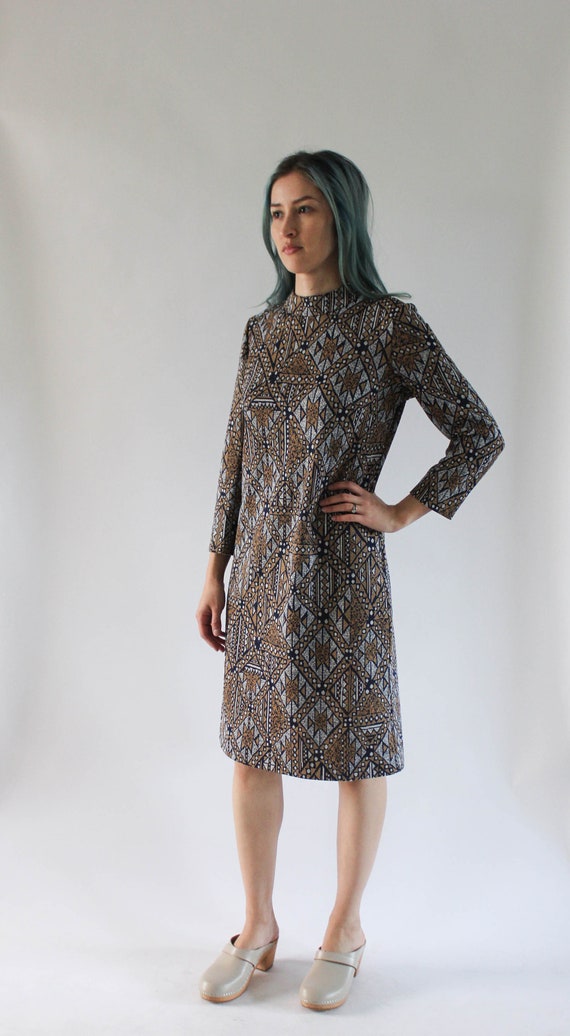 1960s vintage shift dress - Gem
