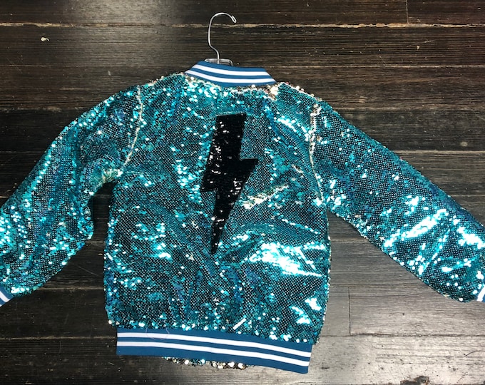 Girl Luxury Ultra Sparkle Sequined Zip-up Bomber Jacket - Etsy