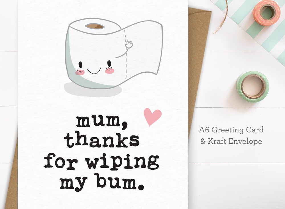 Funny Mum Birthday Card Toddler Mummy Card Mother's Day | Etsy