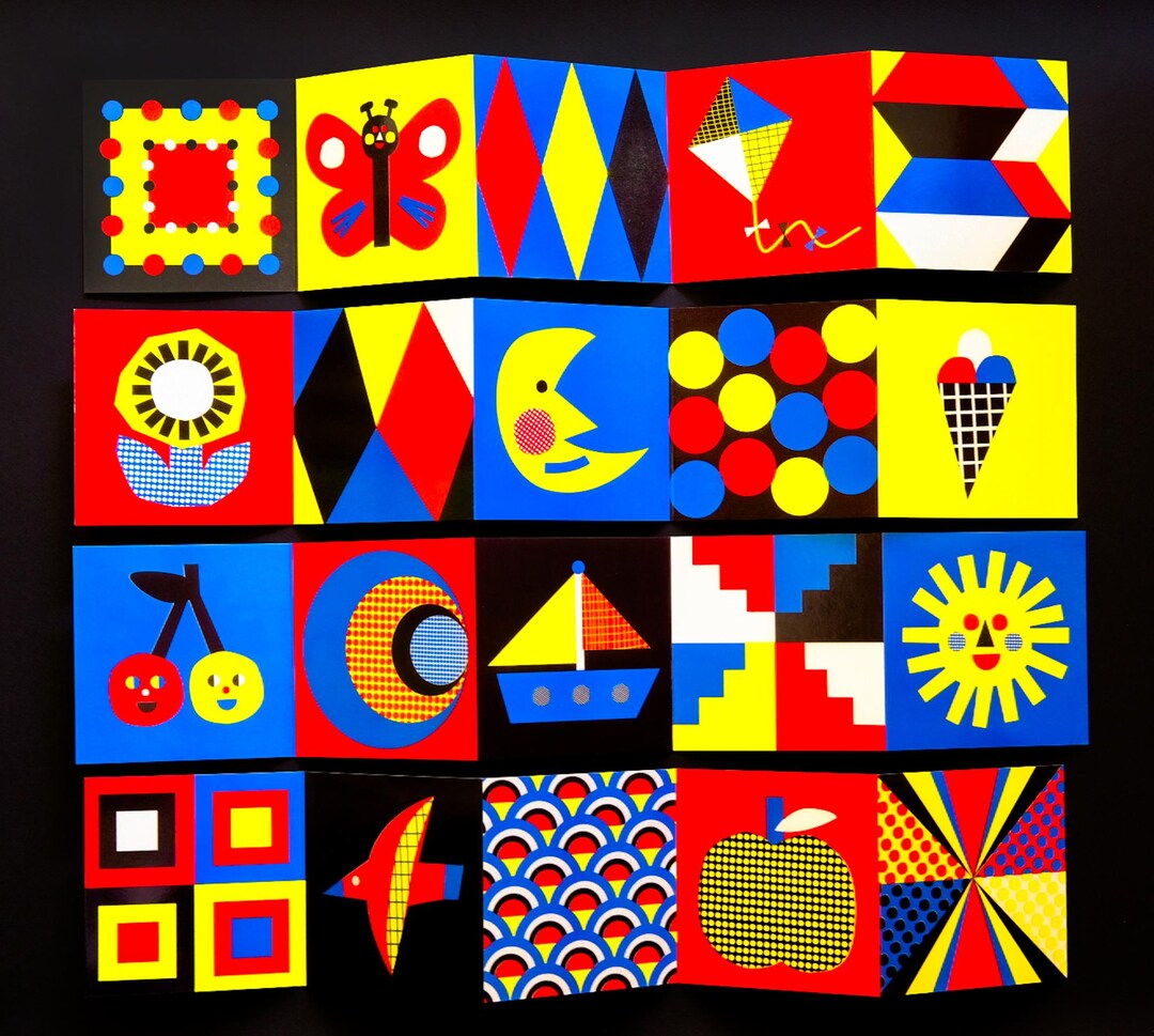 LOOK High Contrast Baby Book | Risograph Zine Kidszine |picture Book ...