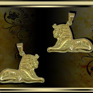 Charming Hallmark 18 K. Gold Pendant Ancient Egypt Most Famous ...