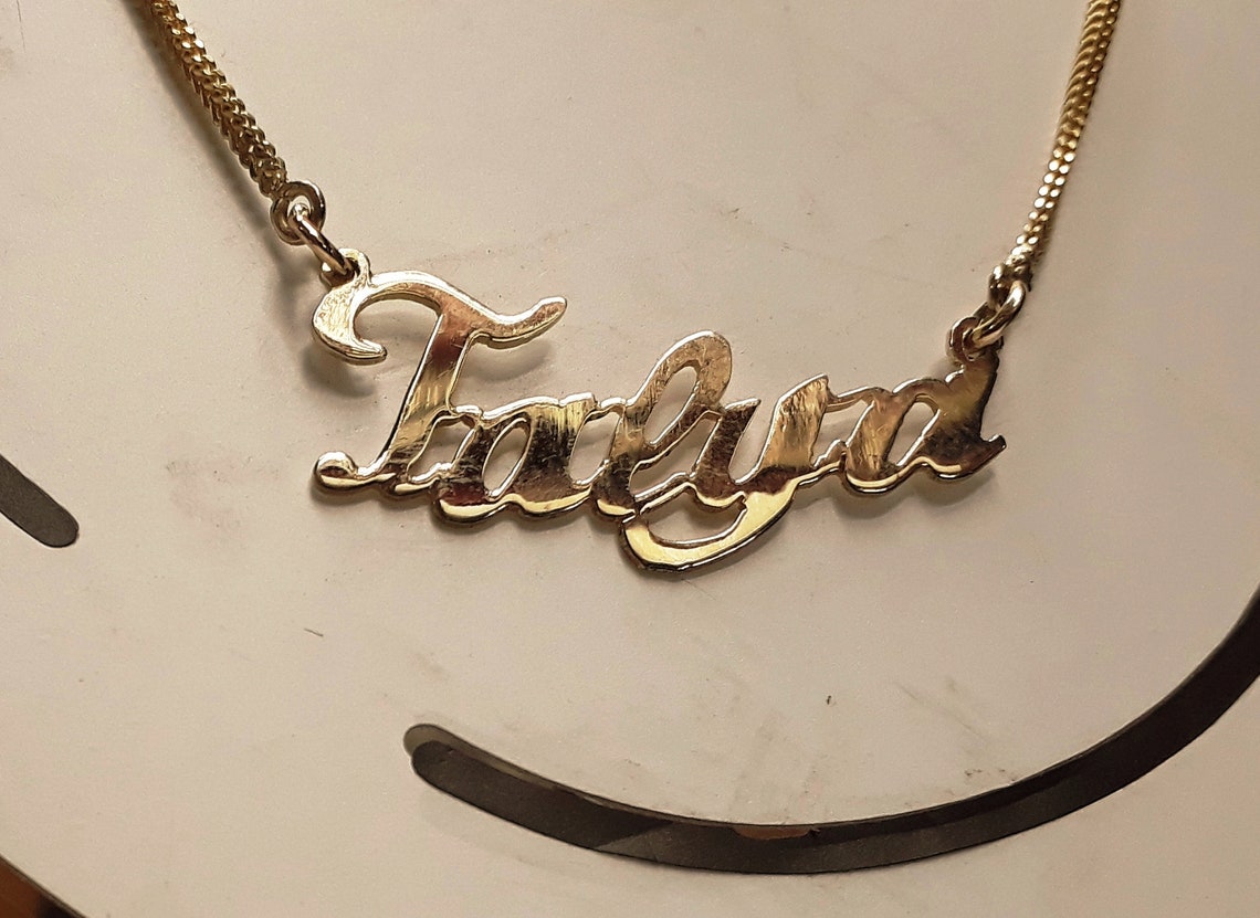 Customize YOUR NAME in Arabic or English on 18 Karat Gold | Etsy