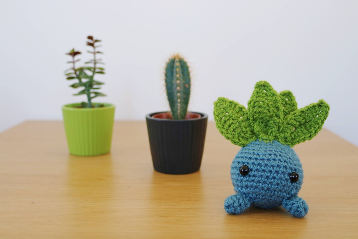 PATTERN Oddish Amigurumi Crochet Kawaii Pokemon Amigurumi Doll Digital ...