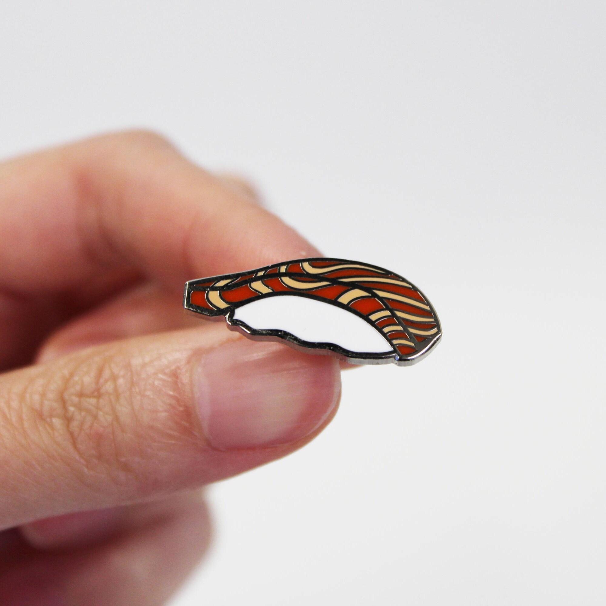 Salmon Nigiri Enamel Pin - Etsy