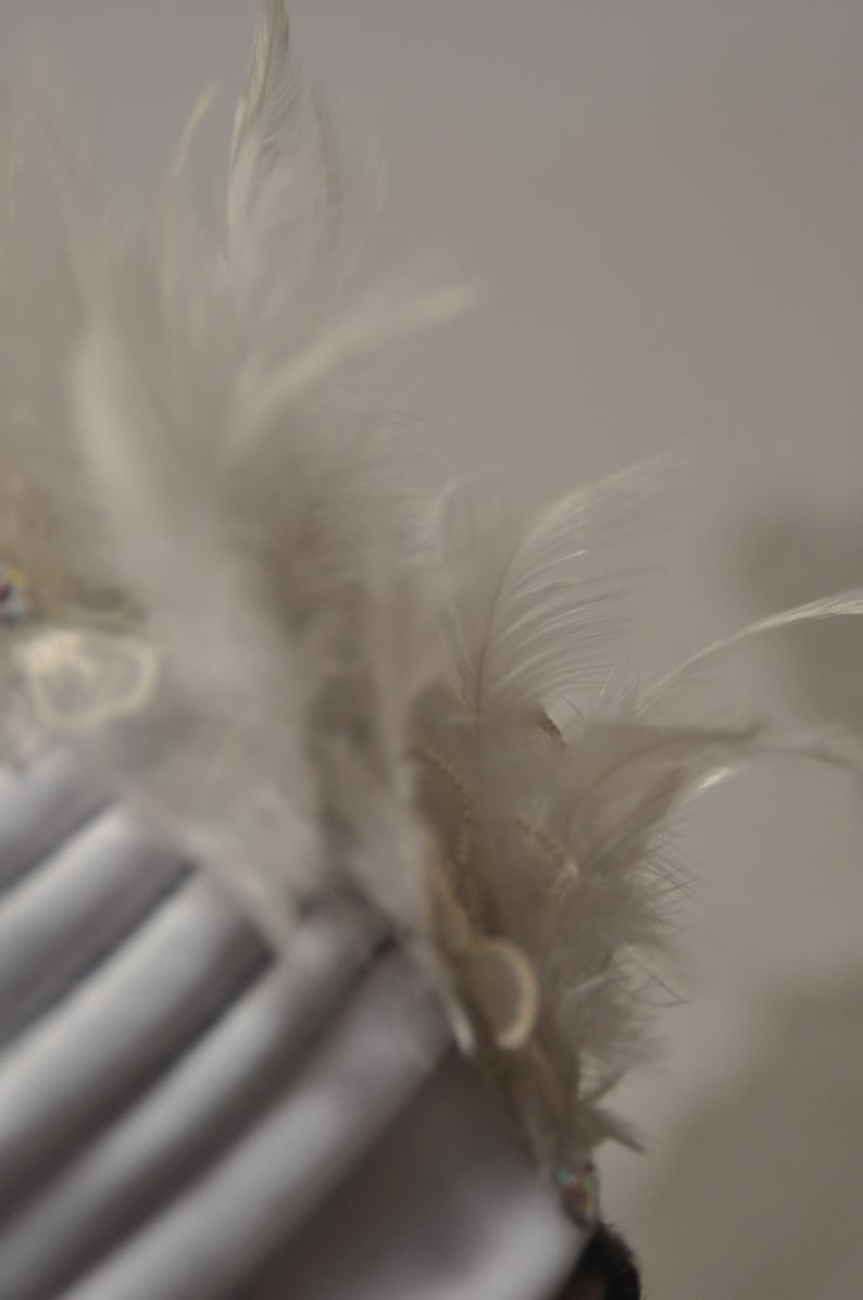 Vintage Style Wedding Turban With Feathers and Crystals - Etsy