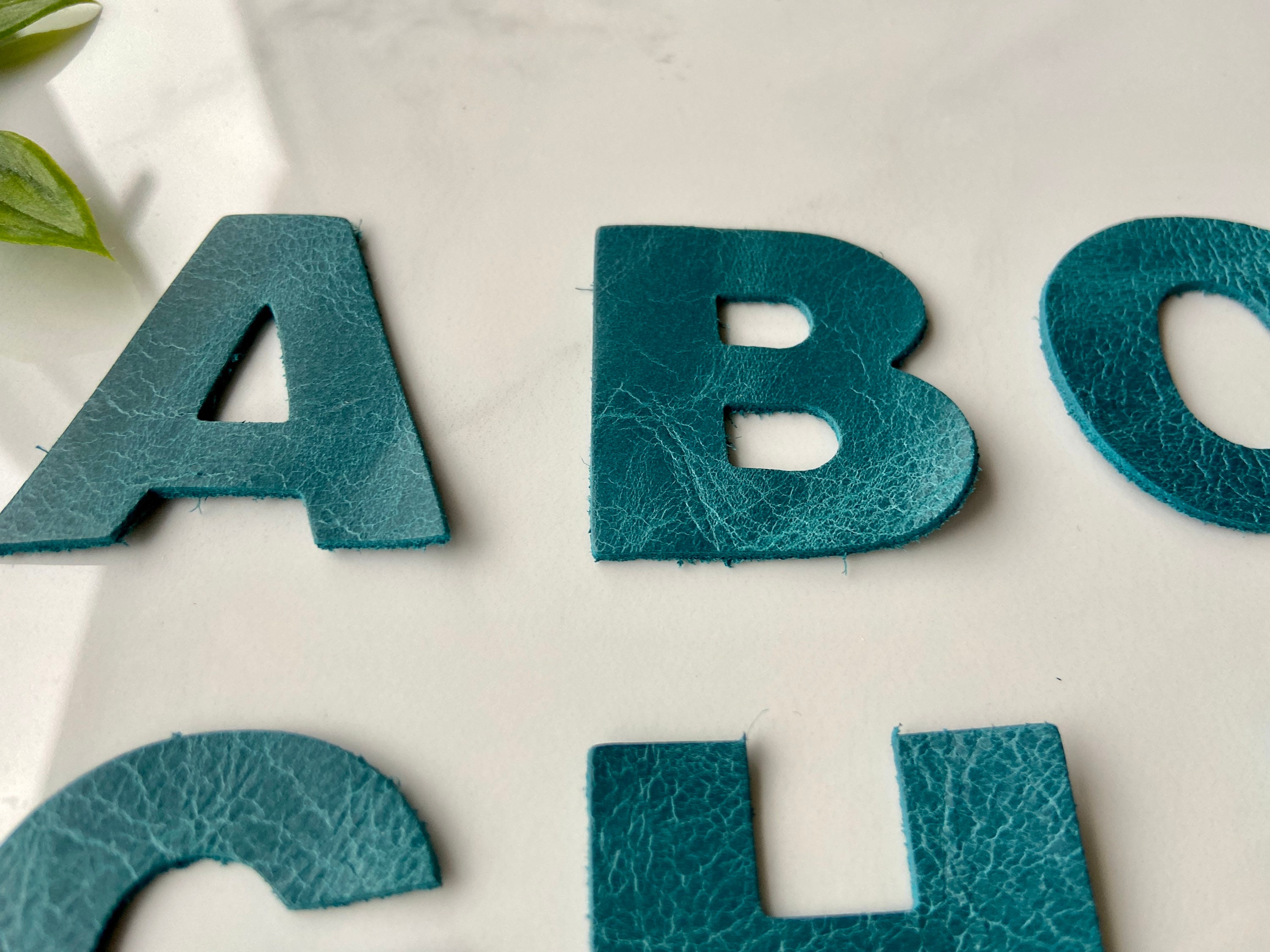 Leather Luxury Alphabet Letter Shapes Blanks Shapes Die Cuts Supplies ...