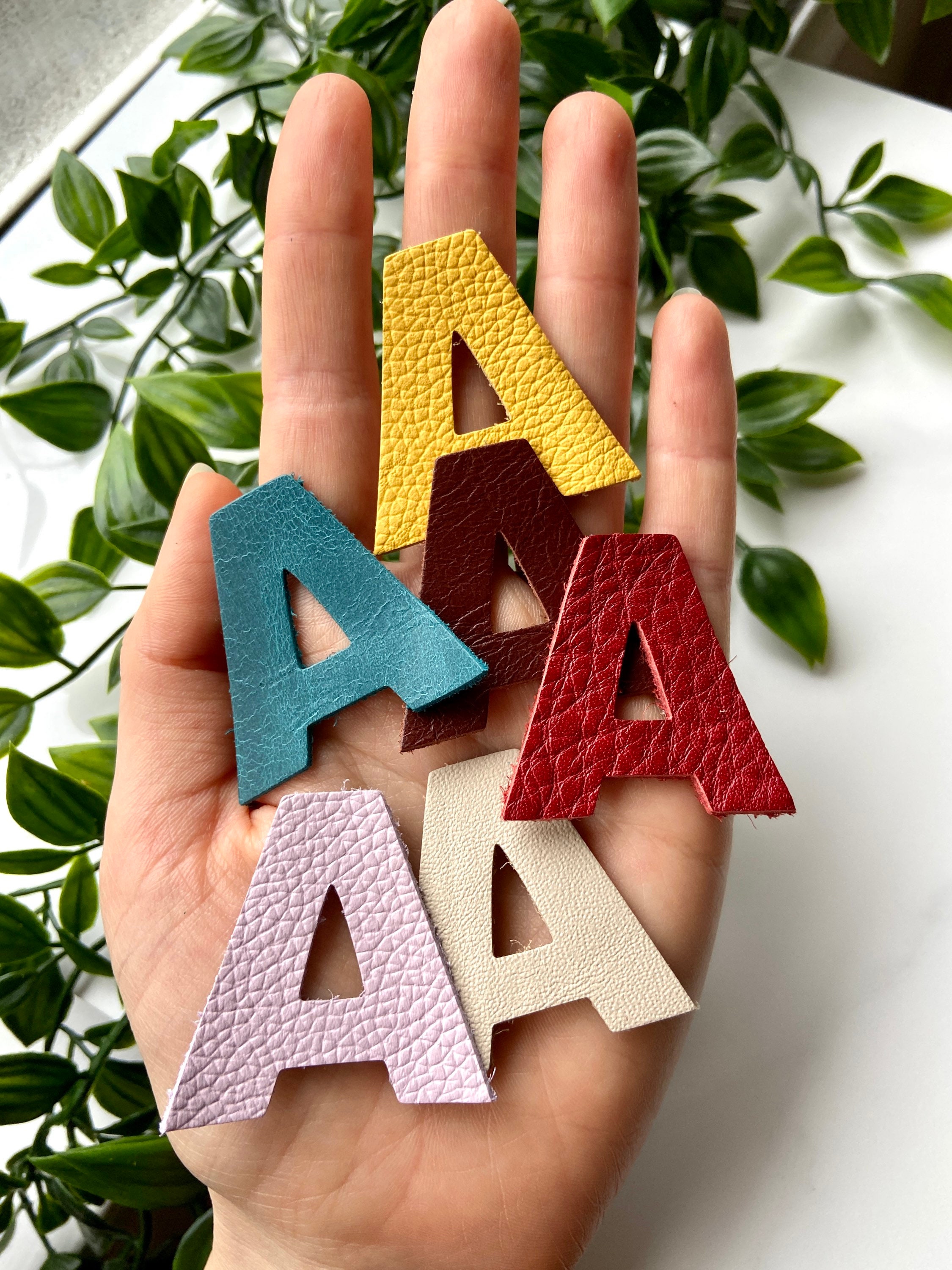 Leather Luxury Alphabet Letter Shapes Blanks Shapes Die Cuts Supplies ...