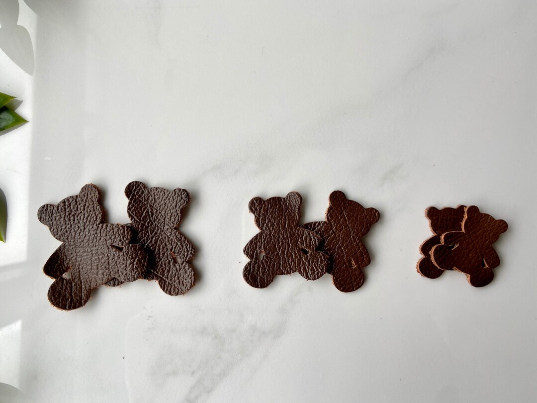 Leather Luxury Teddy Bear Shapes Blanks Shapes Die Cuts Jewellery ...