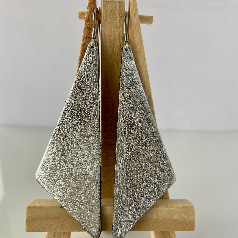 Leather Earrings - Etsy