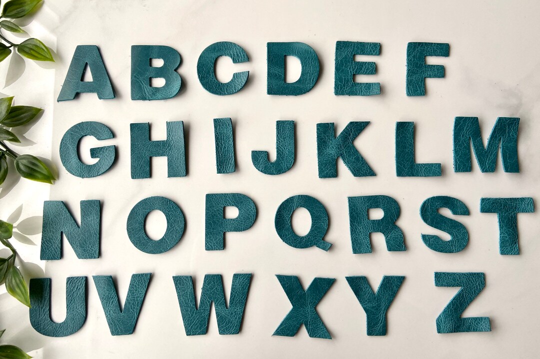 Leather Luxury Alphabet Letter Shapes Blanks Shapes Die Cuts Supplies ...