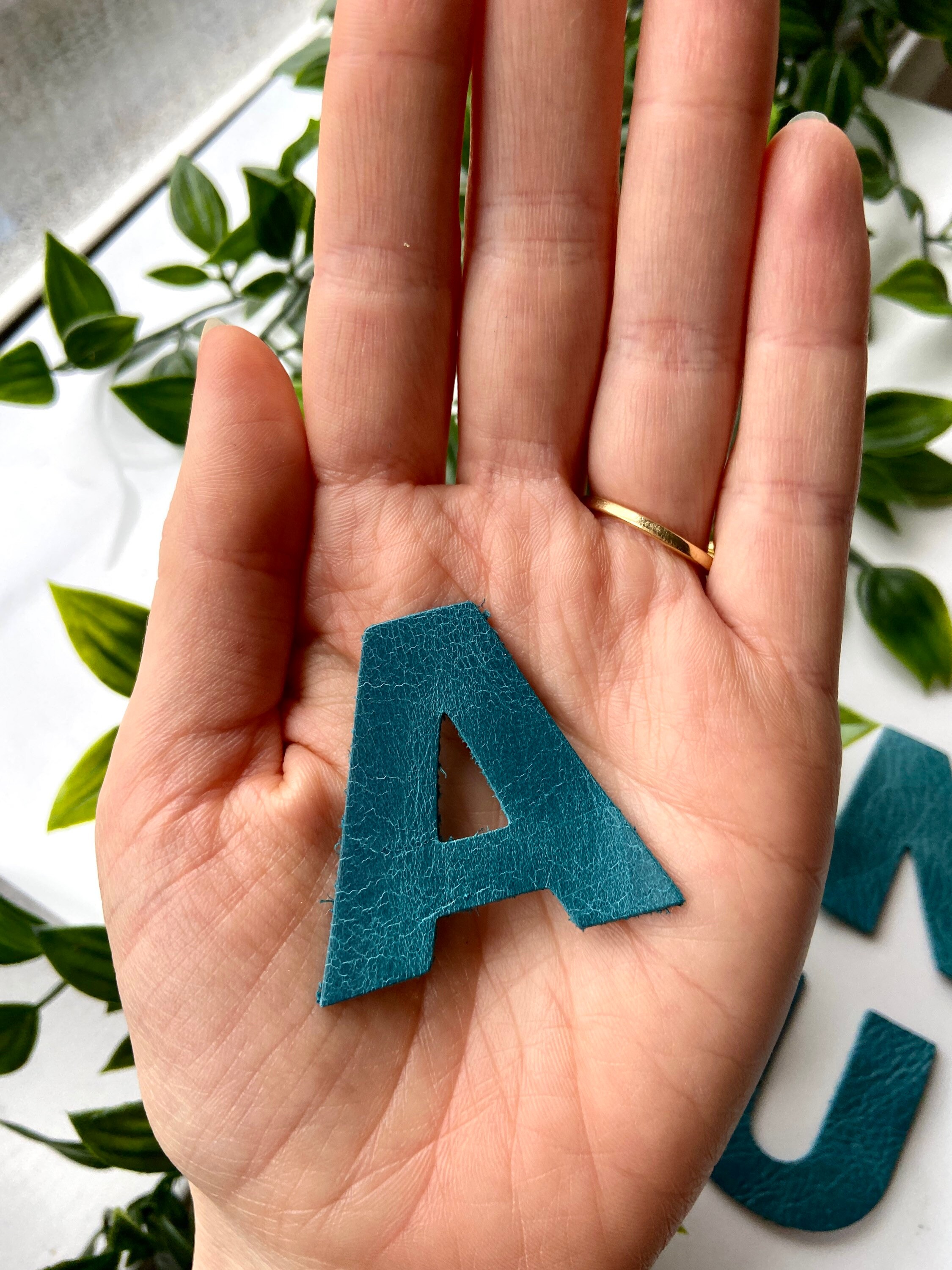 Leather Luxury Alphabet Letter Shapes Blanks Shapes Die Cuts Supplies ...