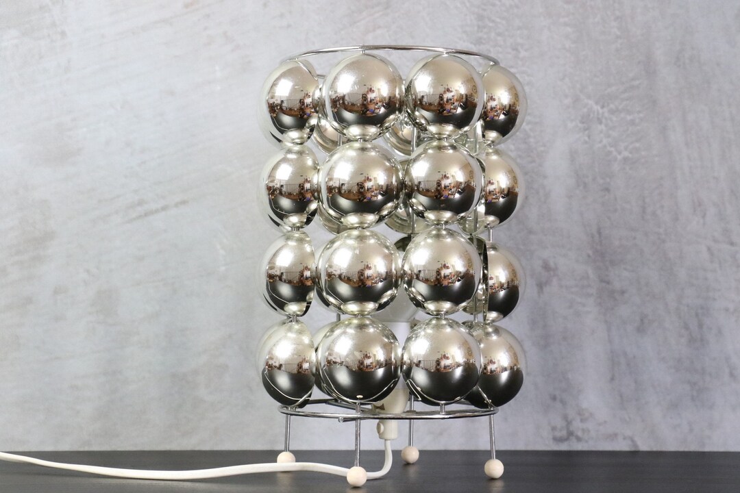 Vintage Kinetic Lamp With Half Swivel Spheres 1970s Space Age ...