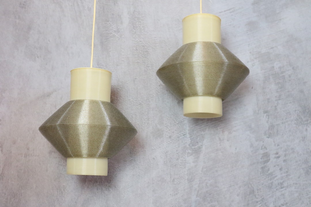 Vintage Rotaflex Ceiling Lamp From the 1970s -preformed Squared Plastic ...