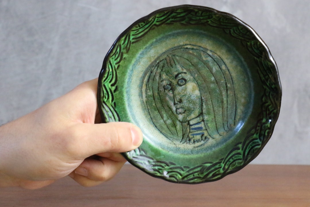 Bowl by Alain Coula Woman's Face 1960/1970 Era Capron Blin - Etsy