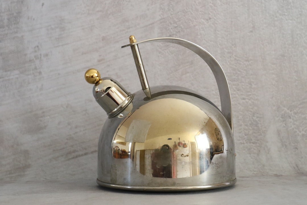 Metal Kettle of Probably Italian Design in the Style of Richard Sapper ...