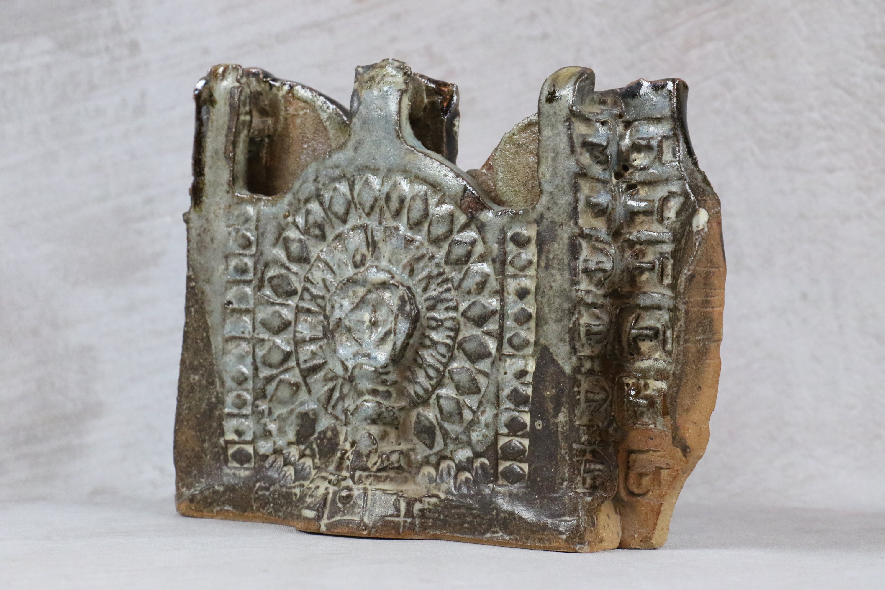 Enamelled Vase Joe & Pat Rowland 1960 Sant Vicens Mid-century France ...