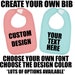 Custom Bib, Personalized Bib, Create Your Own Bib, Custom Baby Bib ...