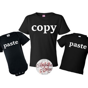 Copy Paste, Copy Paste Shirts, Copy Paste Father Baby, Fathers Day Gift ...