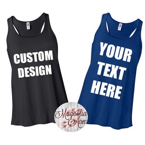 Personalized Racerback Tank Top, Custom Tank Top, Make Your Own Tank ...