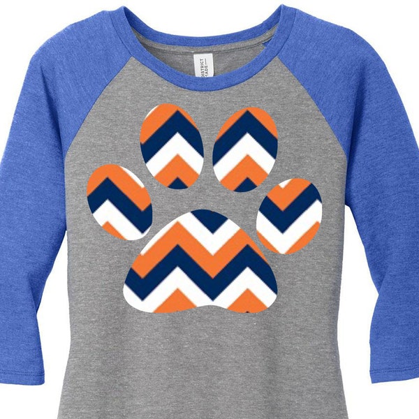 Chevron Paw Print - Etsy