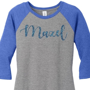 Mazel Blue Glitter, Mazel Tov, Hanukkah, Chanukah, Jewish Holiday ...