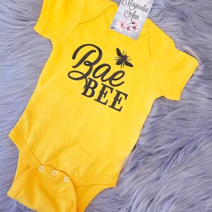 Bae Bee, Baby Bee, Baby Shower Gift, Funny Baby Bodysuit, Baby Bodysuit ...