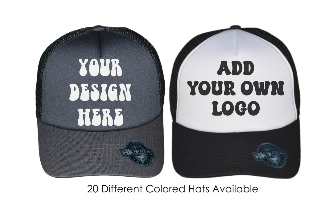 Custom Trucker Hat, PUFF Trucker Hat, Personalized Trucker Hat, Unisex ...