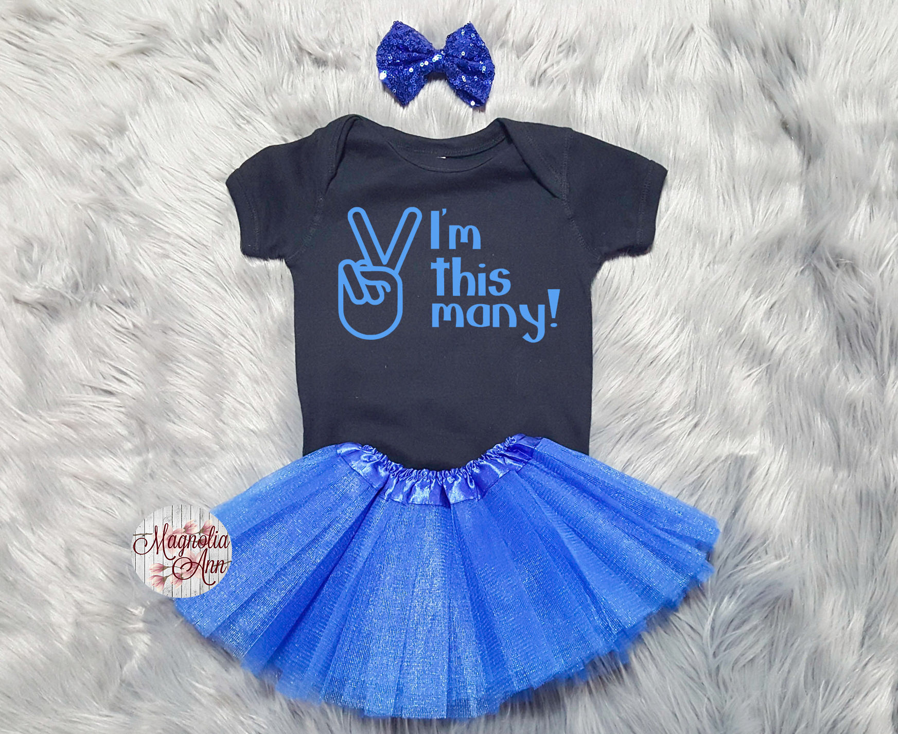 I'm This Many 2nd Birthday Tutu Outfit, 2nd Birthday Tutu Outfit ...