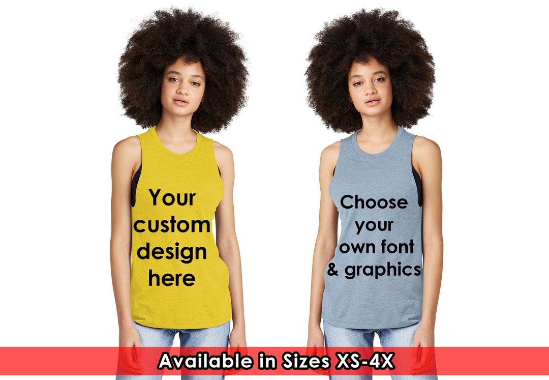 Custom Tank, Custom Muscle Tank Top, Custom Muscle Shirt, Womens Tank ...