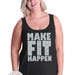 Make Fit Happen Workout Exercise Fitness Active Wear - Etsy