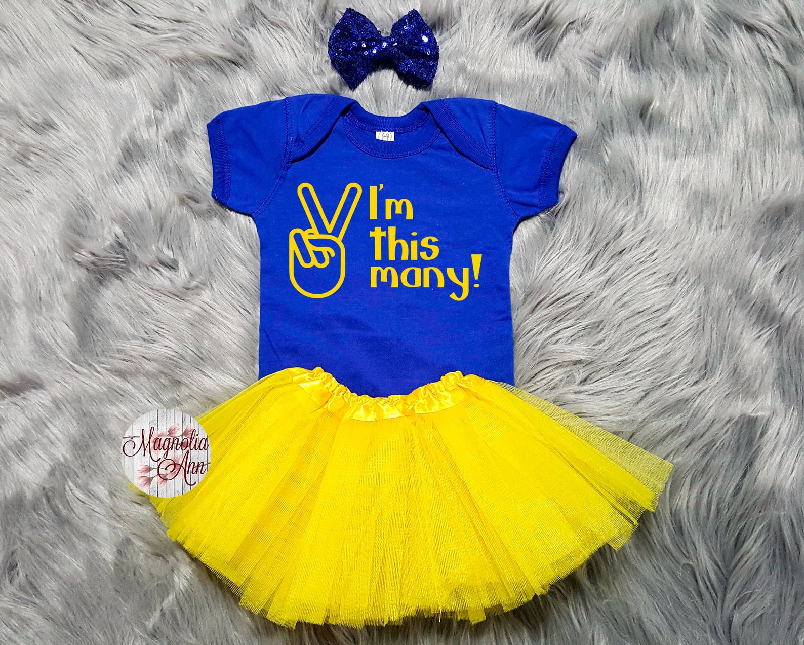 I'm This Many 2nd Birthday Tutu Outfit, 2nd Birthday Tutu Outfit ...