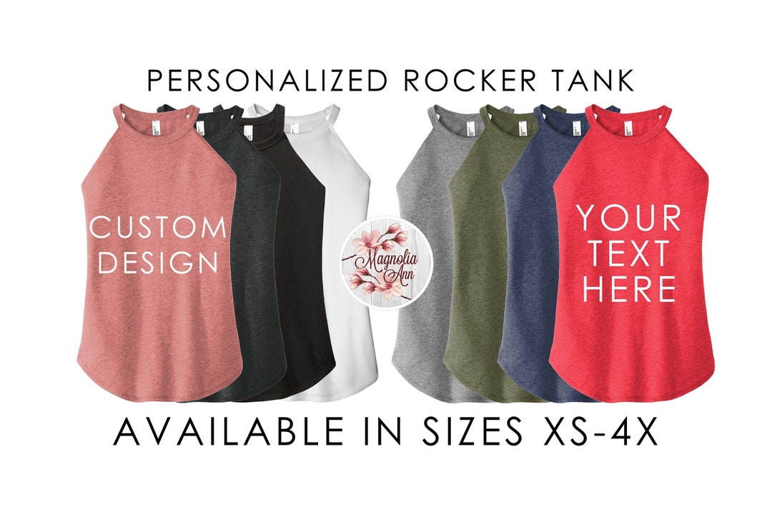 Custom Tank, Custom Rocker Tank Top, Custom Racerback, Women's ...