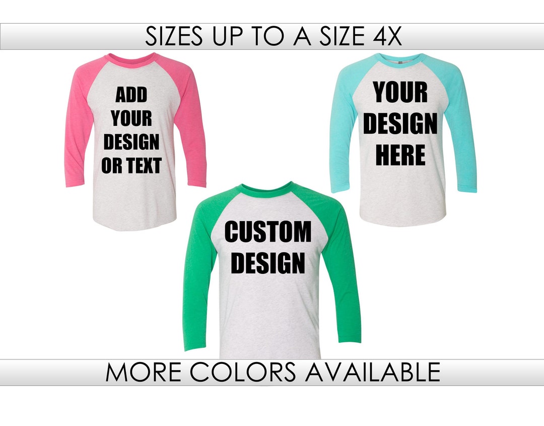 Custom Baseball Shirt, Custom Shirt, Custom Raglan, Personalized Raglan ...