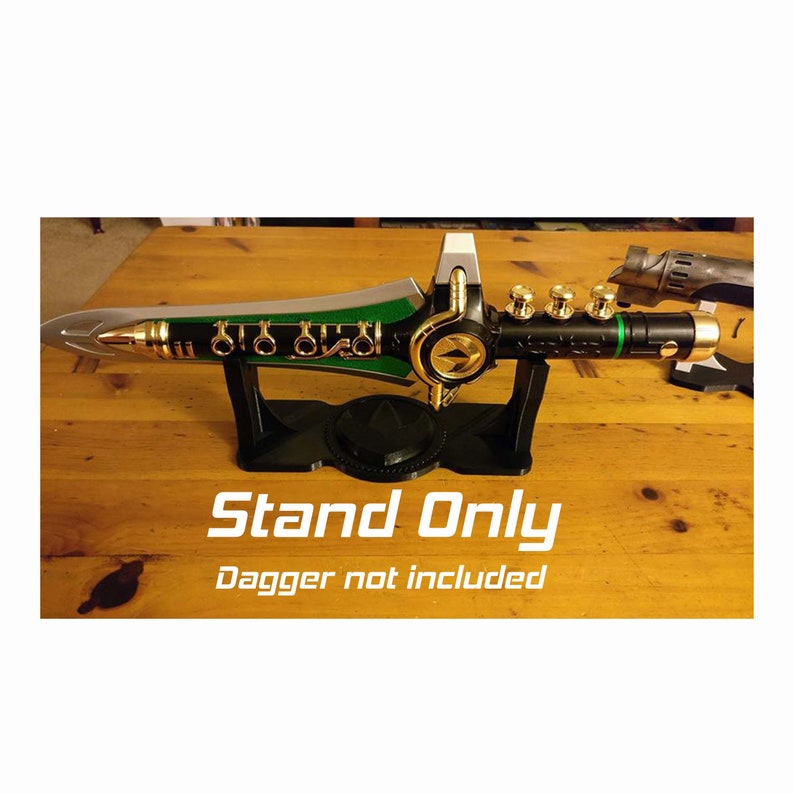 Green Ranger Dragon Dagger Stand, Dragon Dagger Stand Only - Etsy